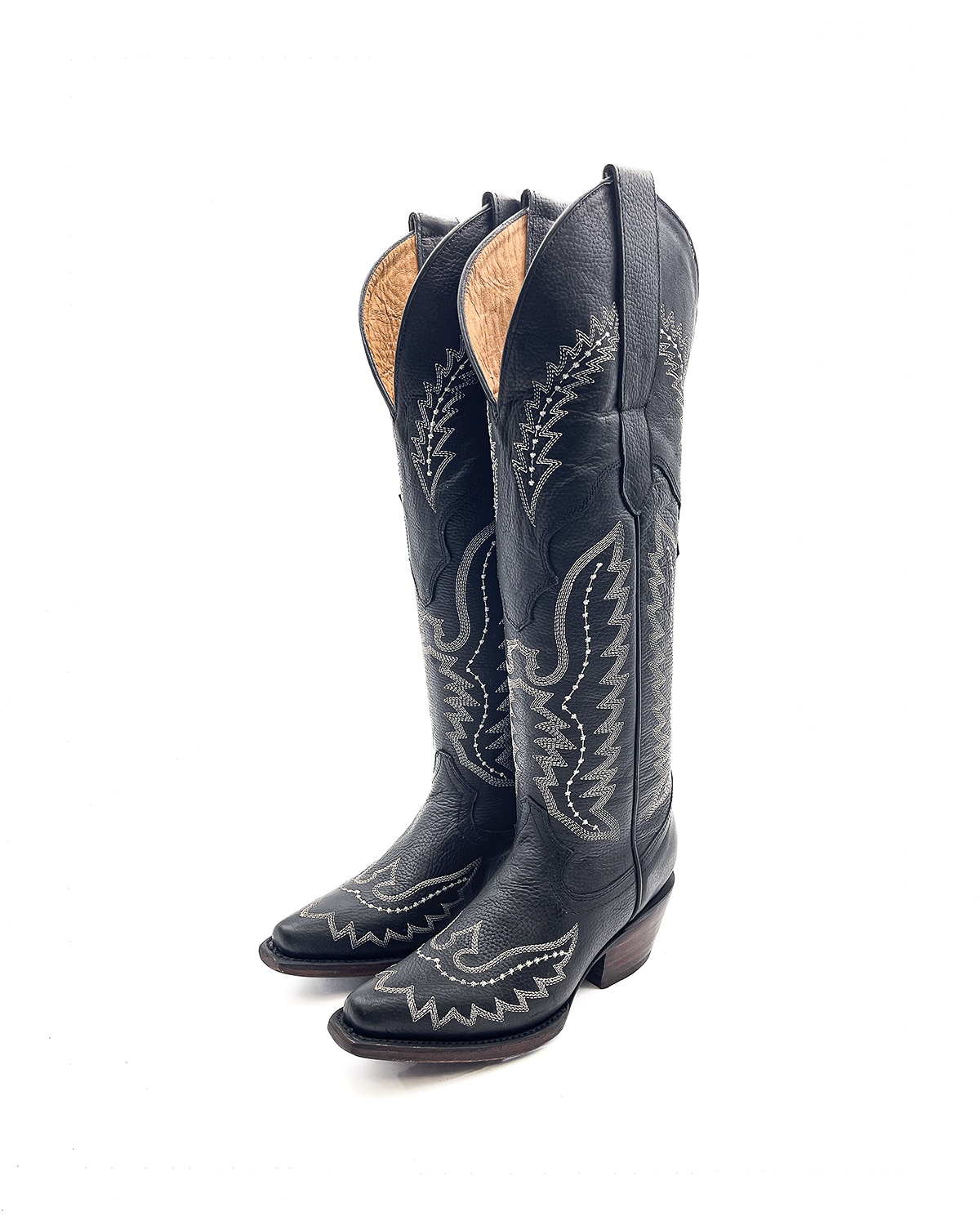 Cowboy Boot Tall Alice Black – Agave Boots